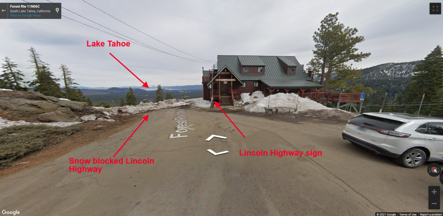 Rockslide at Echo Summit, and our Lincoln Highway Map – Lincoln Highway ...